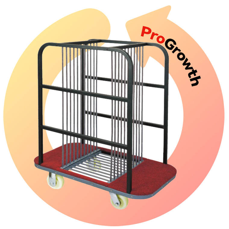 Glass carousel transport cart - ST00066 – ProHotel